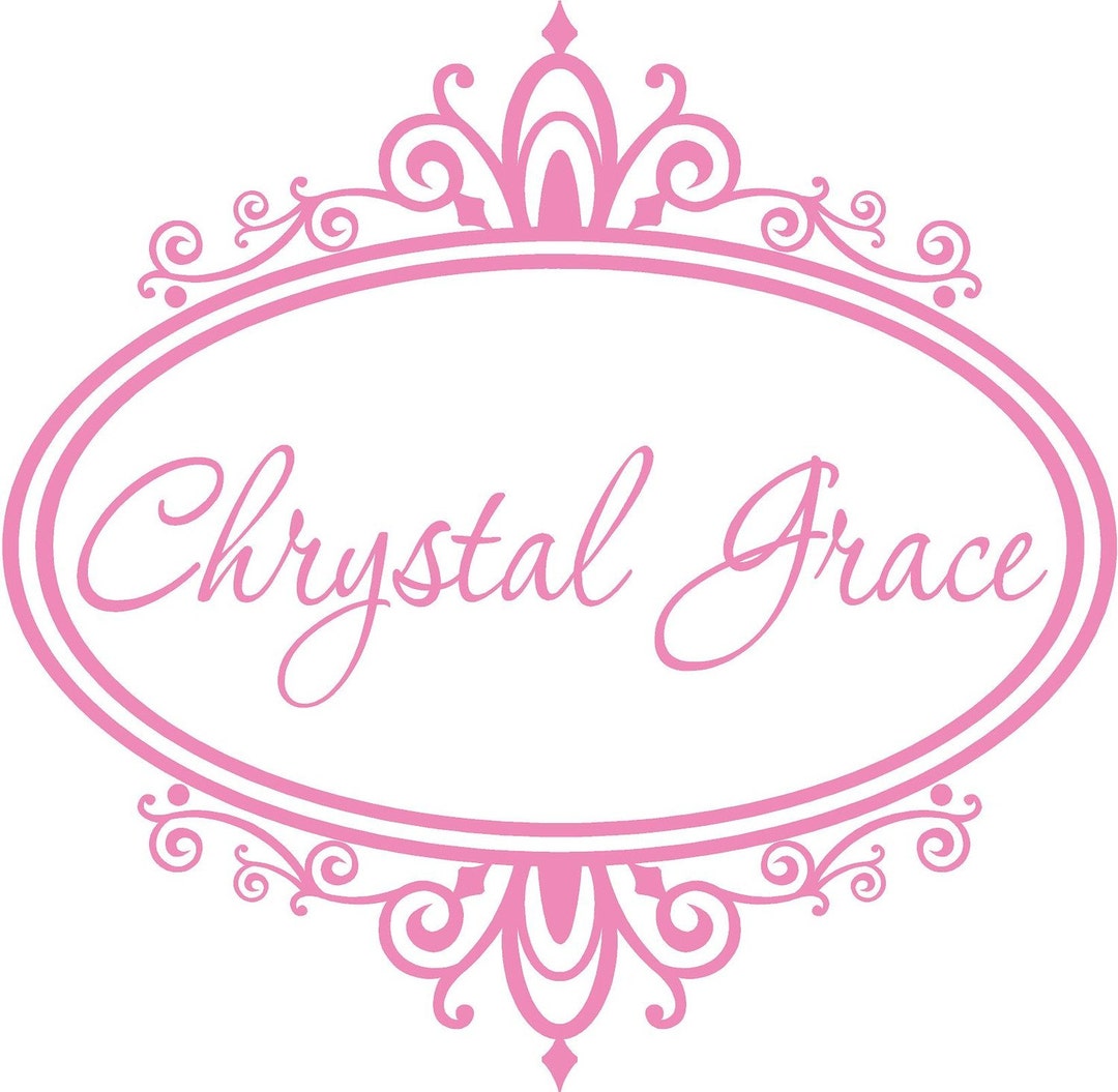 Name Wall Decal / Personalized Name Decal / Elegant Script Name and ...