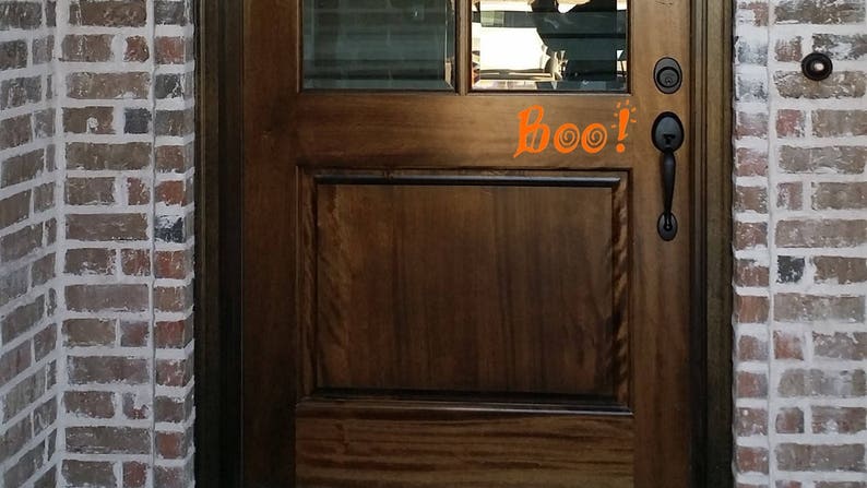 Boo Door Decal 2/ Halloween Door Decal / Halloween Wall Words/scary ...