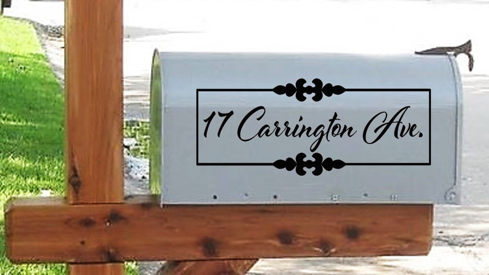 Script Mailbox Decal / Custom Mailbox Decal / Mailbox Address - Etsy