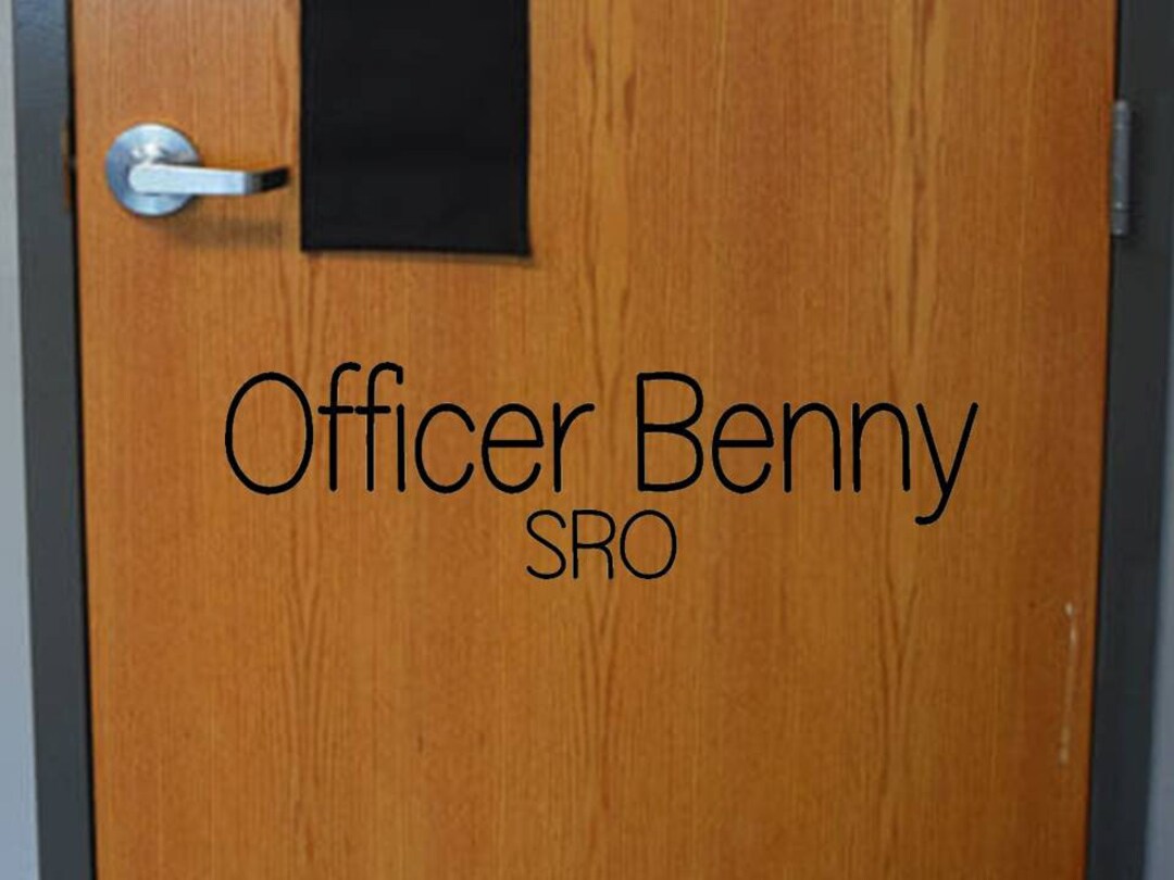 School Policer Office Name Decal / School Resource Officer Name Decal ...