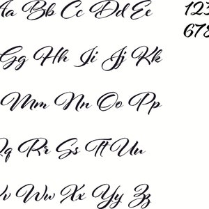 Script Mailbox Decal / Custom Mailbox Decal / Mailbox Address Sticker ...