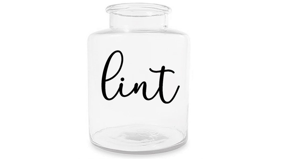 Laundry Lint Decal Label / Laundry Room Decor / Laundry Room ...