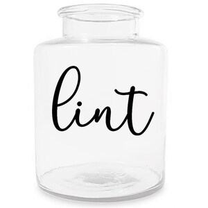 Laundry Lint Decal Label / Laundry Room Decor / Laundry Room ...