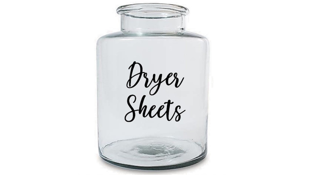 Dryer Sheets Label Decal / Laundry Room Decor / Dryer Sheets Label for ...
