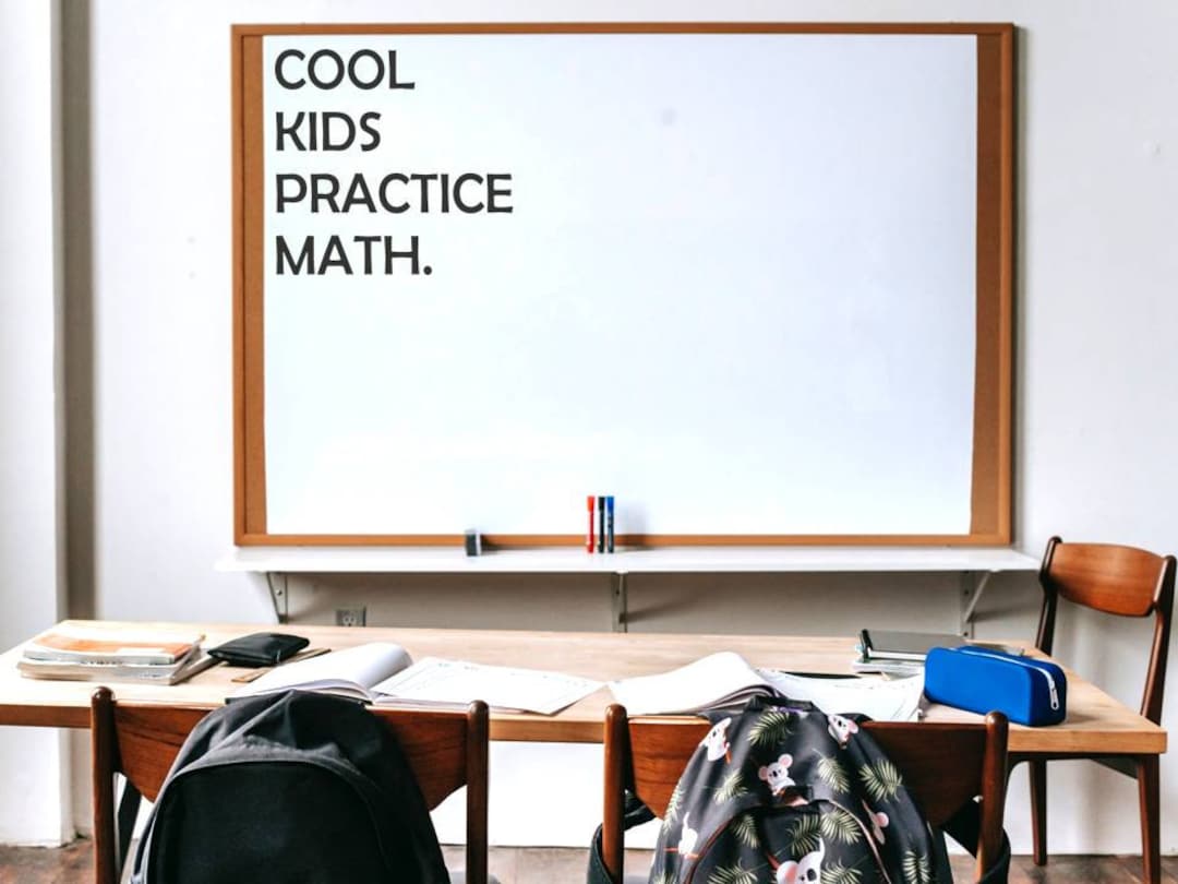 Cool Kids Practice Math Decal / Student Motivational / School Classroom ...