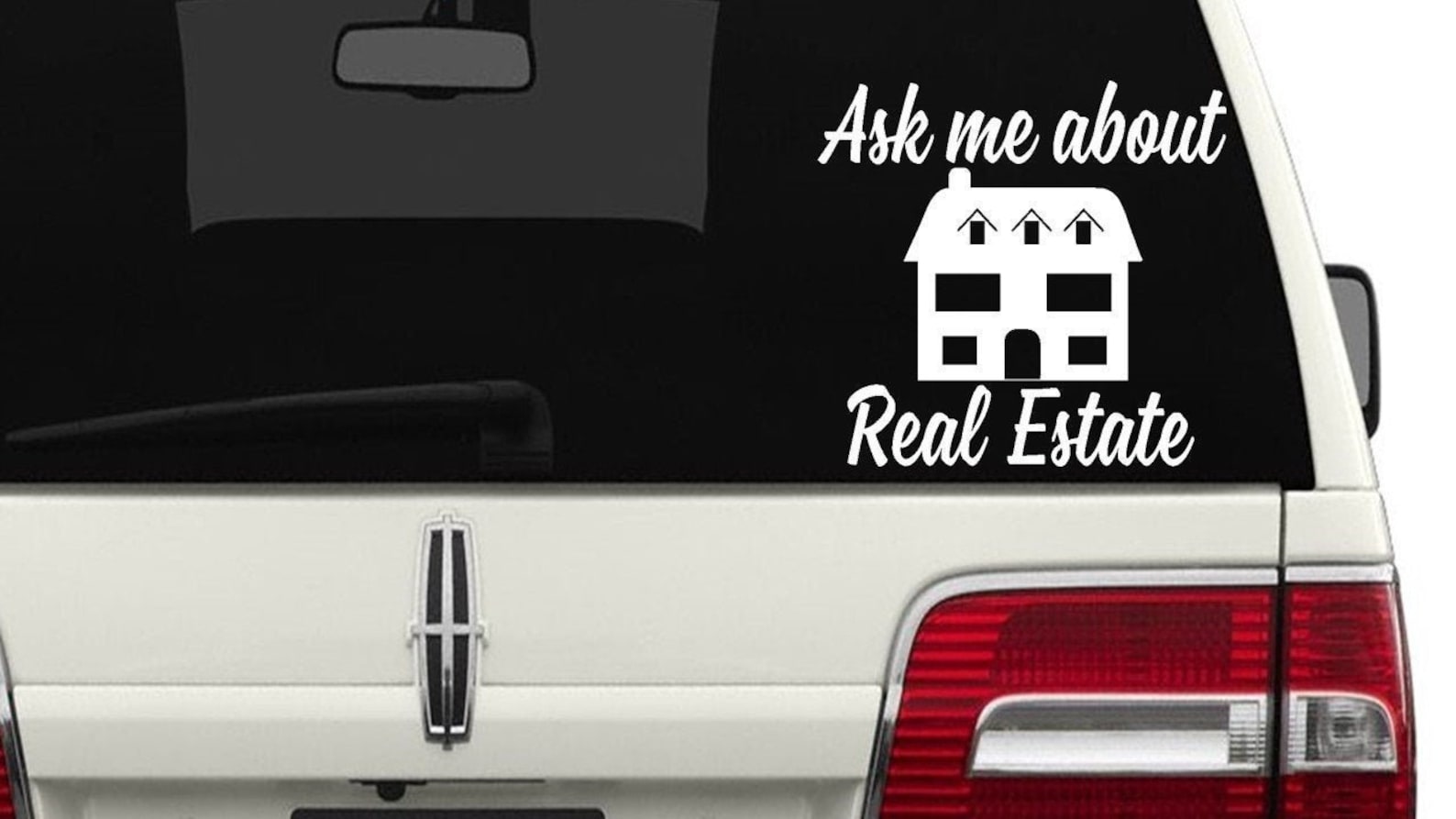 Realtor Car Decal / Real Estate Car Decal / House Decal / House for ...