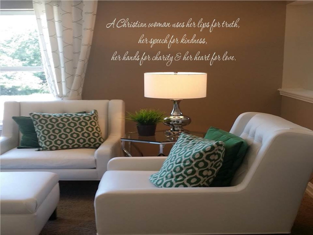 A Christian Woman Uses Her Lips for Truth Wall Decal / Gift for Mom ...