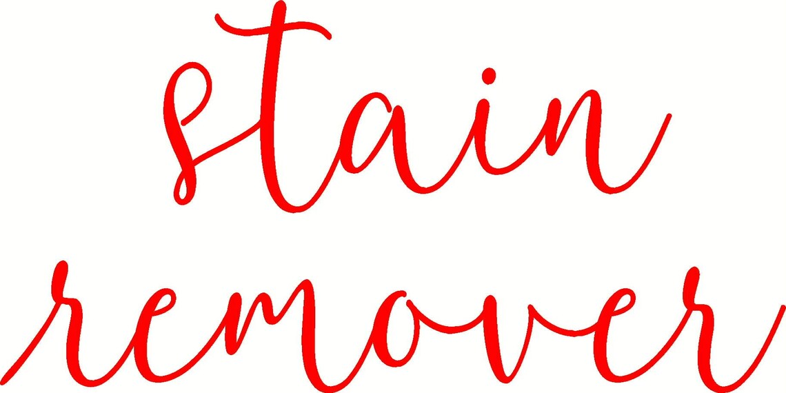 Stain Remover Label Decal / Laundry Room Decor / Stain Remover Sticker ...