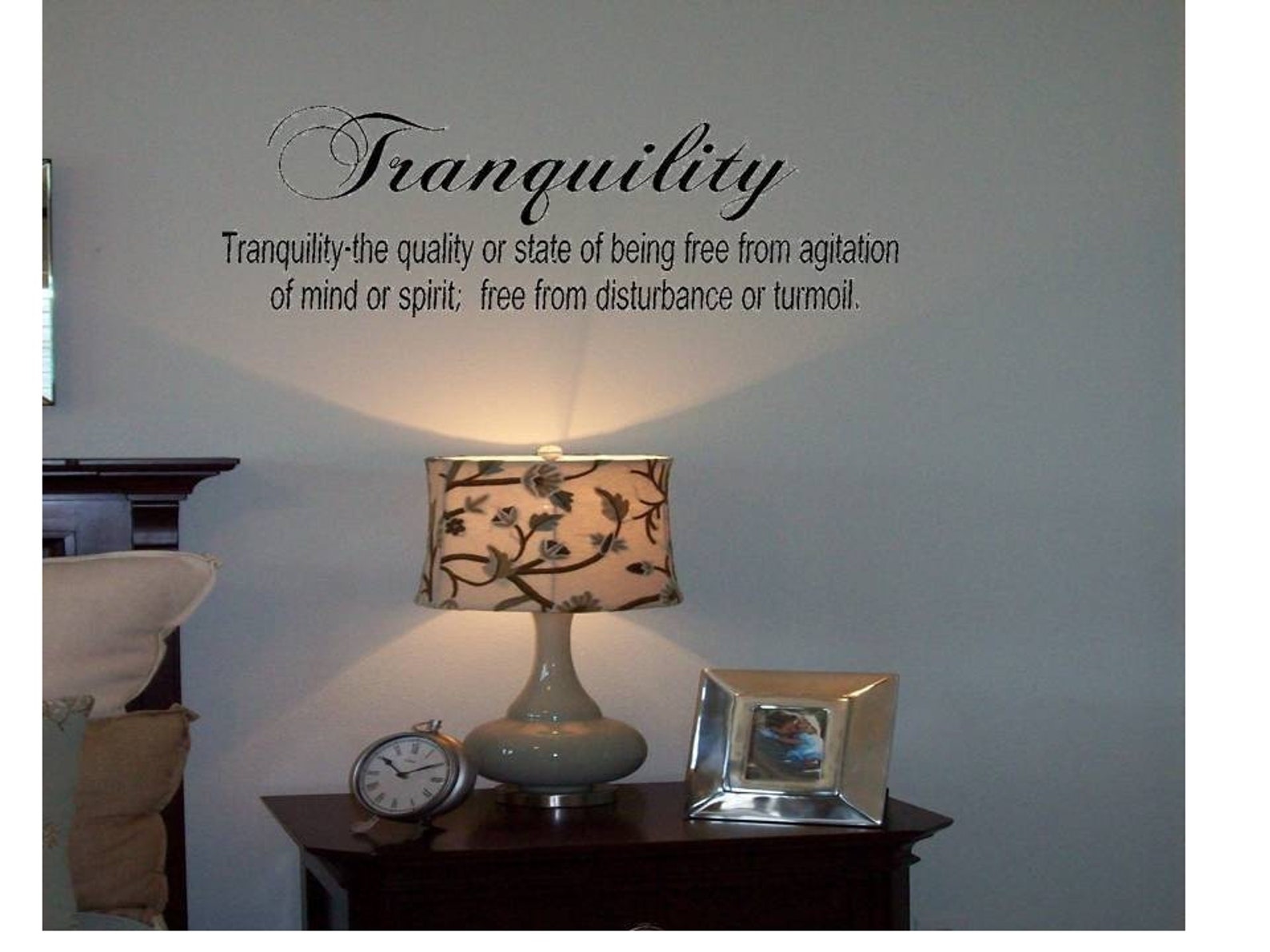 Wall Decal Quote Tranquility With Definition Wall Decal Wall - Etsy