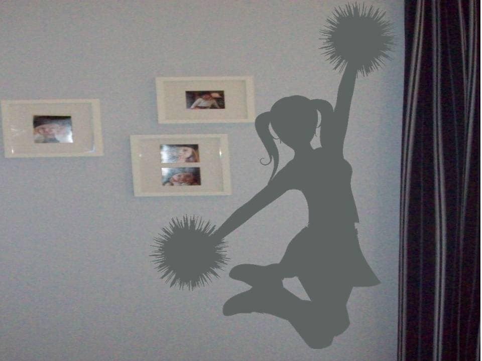 Extra Large Cheerleader Wall Decal/wall Sticker - Etsy