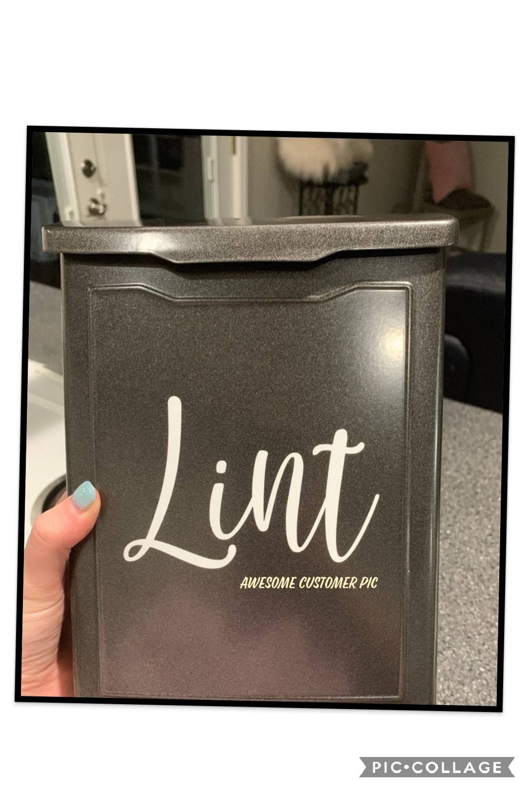 Lint Decal Label / Laundry Room Decor / Laundry Room Organization ...