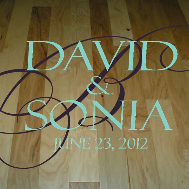 Dance Floor Monogram - Etsy