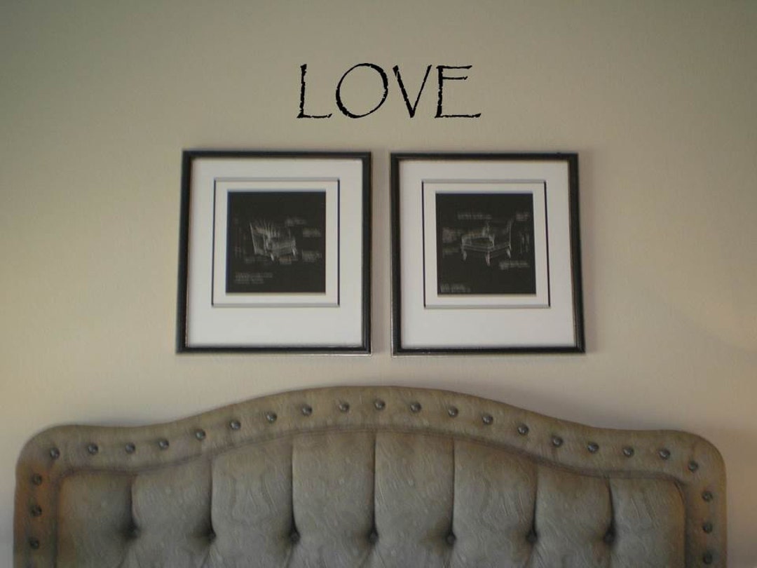 Love Wall Decal / Love Wall Sign / Love Transfer Sticker / Love Decal ...