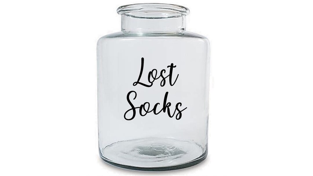 Lost Socks Label Decal / Laundry Room Decor / Lost Socks Label for ...
