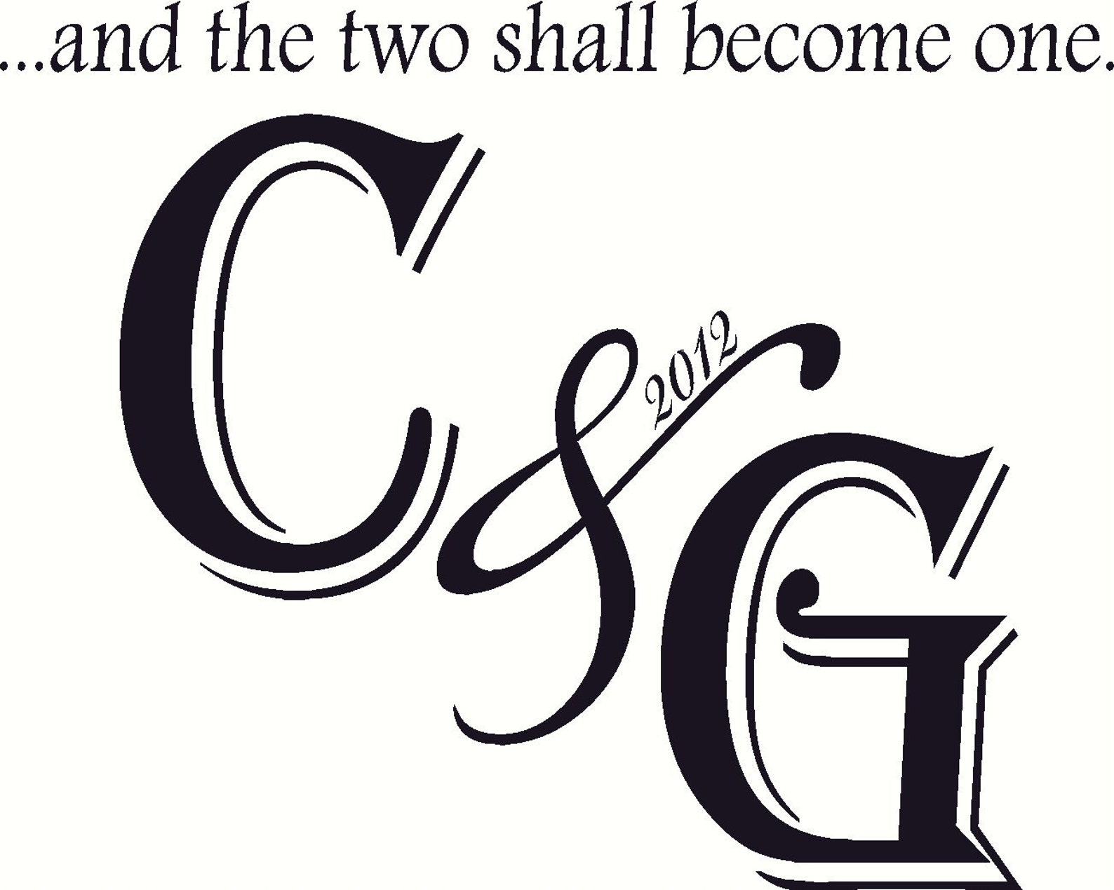 Wall Decal Wall Sticker and the Two Shall Become One With - Etsy