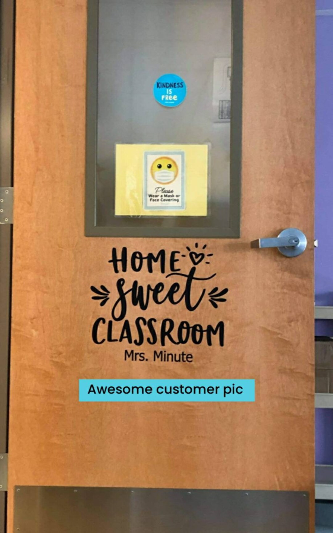 Home Sweet Classroom Door Decal / Classroom Door Vinyl Wall Decal ...