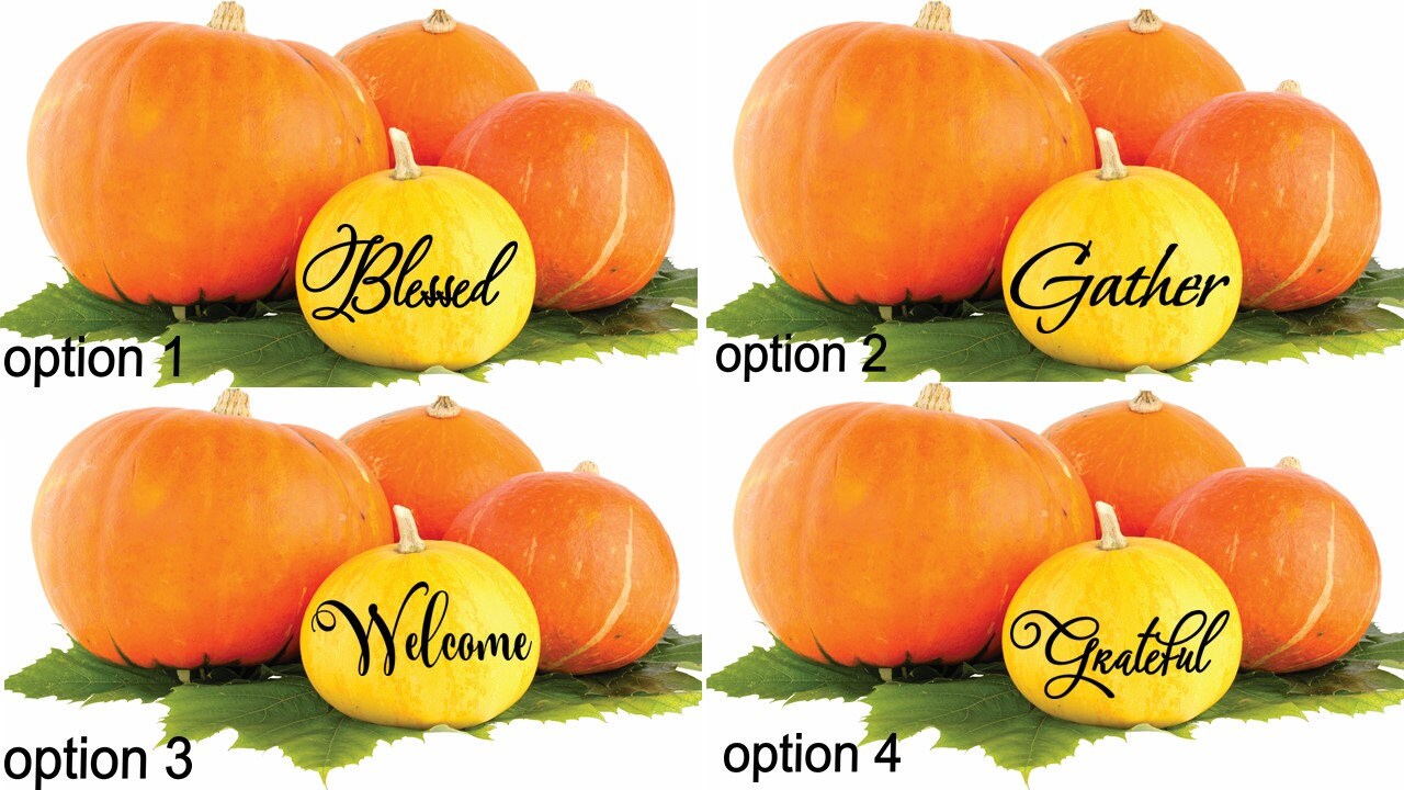 Pumpkin Decals / Personalized Pumpkin Names / Pumpkin Sticker / Fall ...