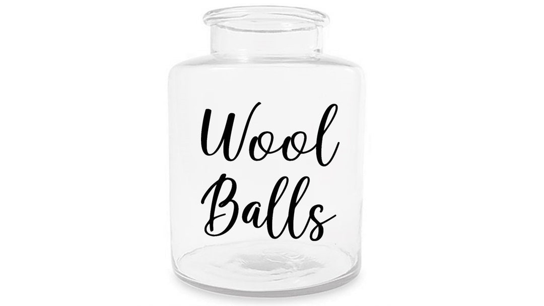 Wool Balls Label Decal / Laundry Room Decor / Laundry Lint Sticker ...