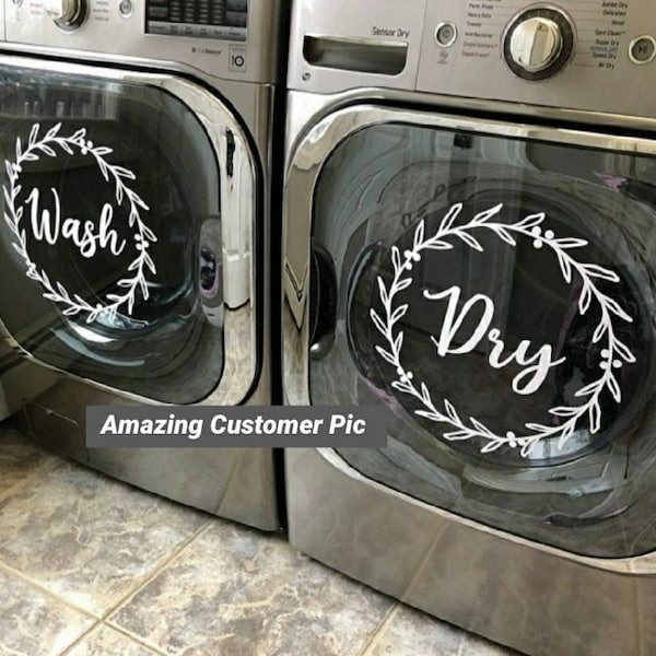 Wash Dry Decal - Etsy