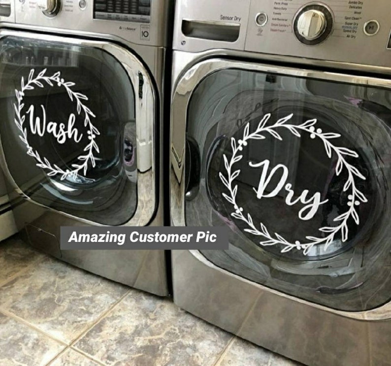 Washer & Dryer Decals / Laundry Room Decals / Laundry Decals / - Etsy