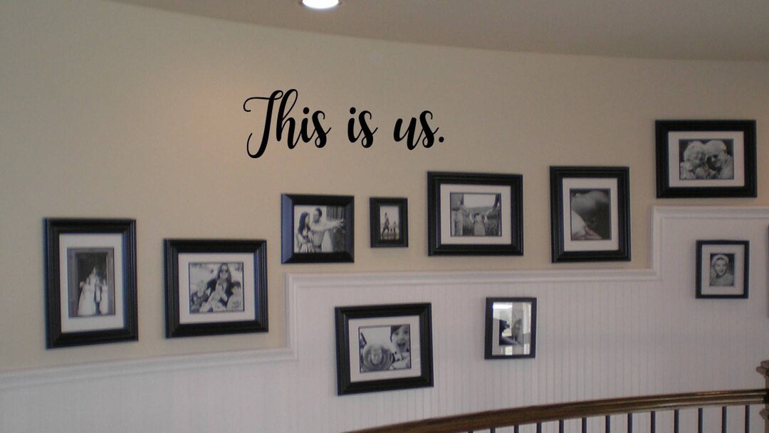 This is Us Wall Decal/family Room Decal/photo Decal/gallery Wall Decal ...