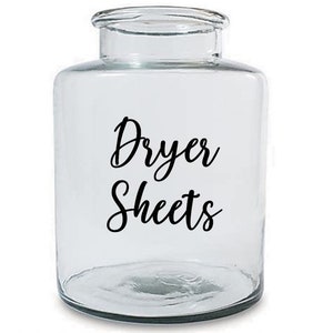 Dryer Sheets Label Decal / Laundry Room Decor / Laundry Dryer Sheets ...
