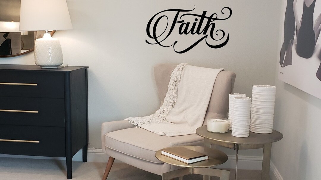 Faith Decal / Hope Decal / Love Decal / Peace Decal / Christmas Words ...