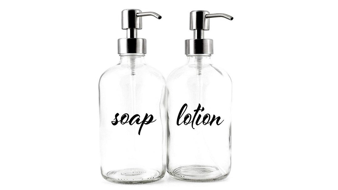 Soap Lotion Label Decals / Kitchen Decor / Hand Soap Label / Lotion ...