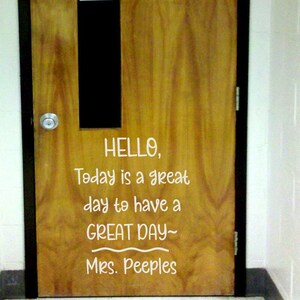 Personalized Classroom Welcome Sign / School Classroom Decal ...
