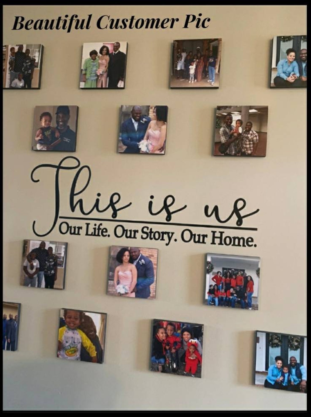 This is Us Wall Decal/family Room Decal/photo Decal/gallery Wall Decal ...
