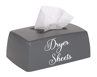 Dryer Sheets Label Decal / Laundry Room Decor / Laundry Dryer | Etsy