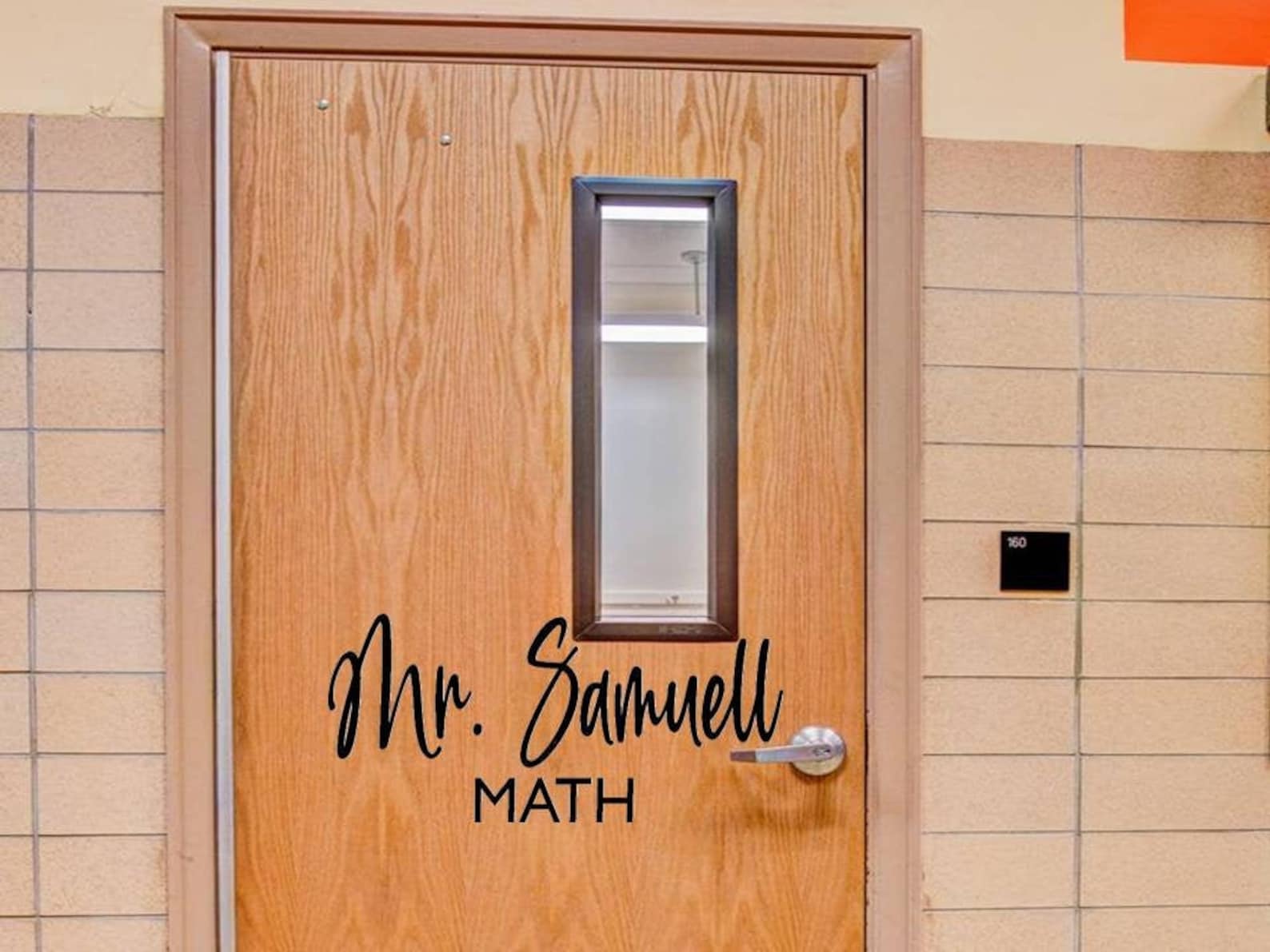 Personalized School Name Decal / Nurse Name Door Decal / - Etsy