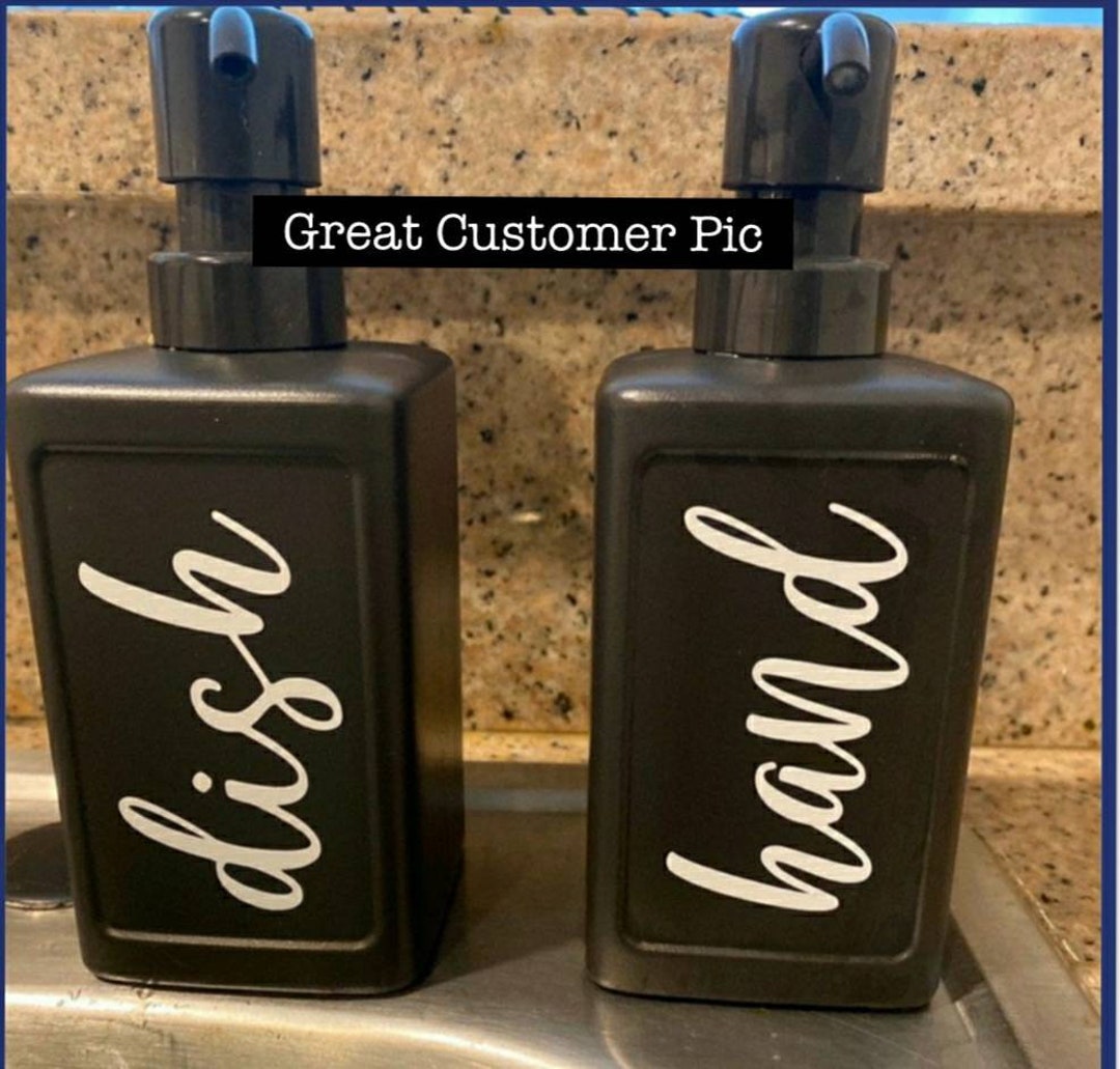 Soap Label Decals / Kitchen Decor / Hand Soap Label / Dish Soap Label ...