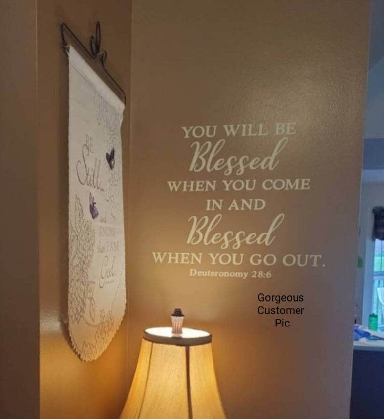 You Will Be Blessed Wall Decal/ Blessed Wall Words / Christian - Etsy