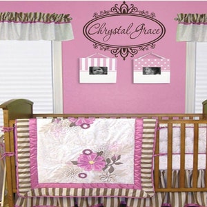 Name Wall Decal / Personalized Name Decal / Elegant Script Name and ...