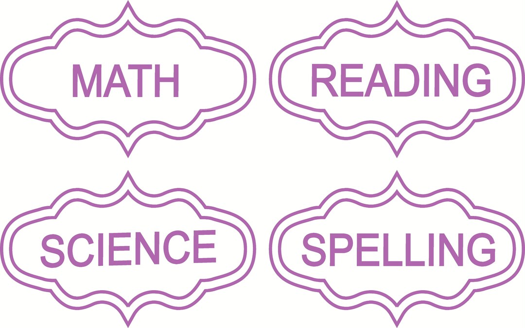 Teacher Label Decal Stickers / School Supply Labels / Classroom ...
