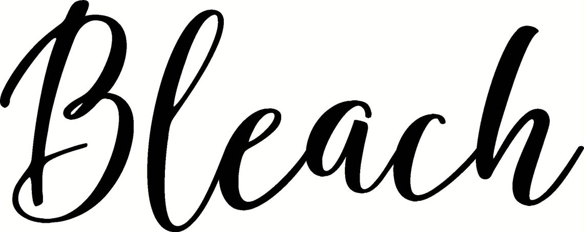 Bleach Label Decal / Laundry Room Decor / Laundry Label / - Etsy