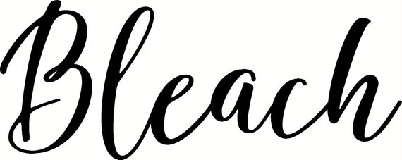 Bleach Label Decal / Laundry Room Decor / Laundry Label / - Etsy