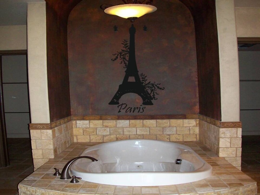 Eiffel Tower Decal / Eiffel Tower Wall Decal Sticker / Paris Wall Decal ...
