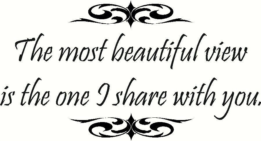 The Most Beautiful View is the One I Share With You Wall - Etsy