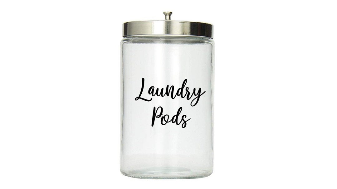 Laundry Pods Label Decal / Laundry Room Decor / Laundry Detergent Label ...