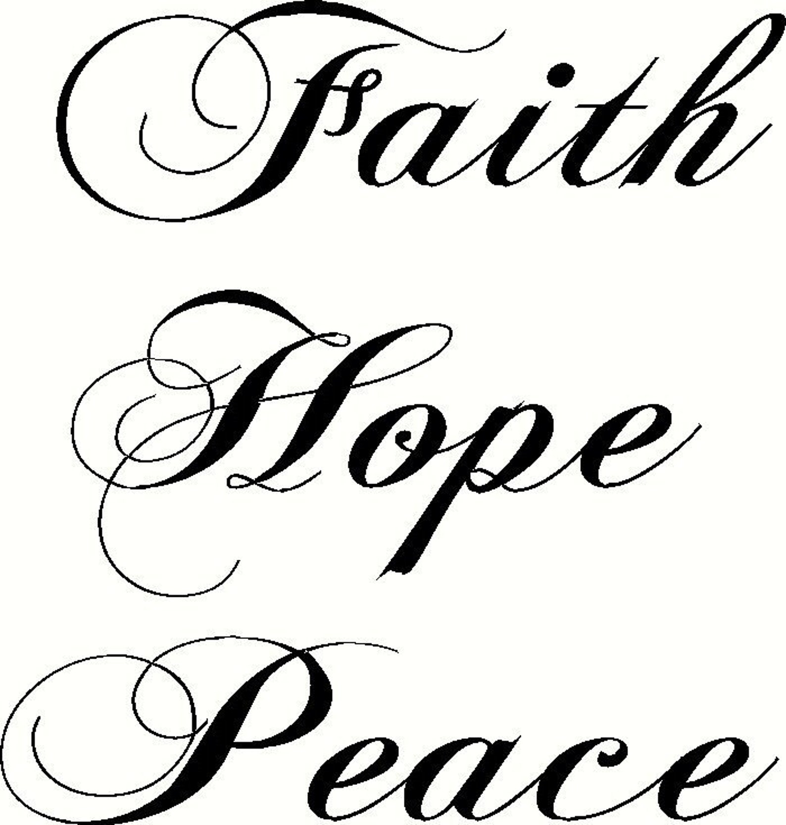 Faith Hope Peace Decal / Faith Hope Peace Christian Decals / - Etsy
