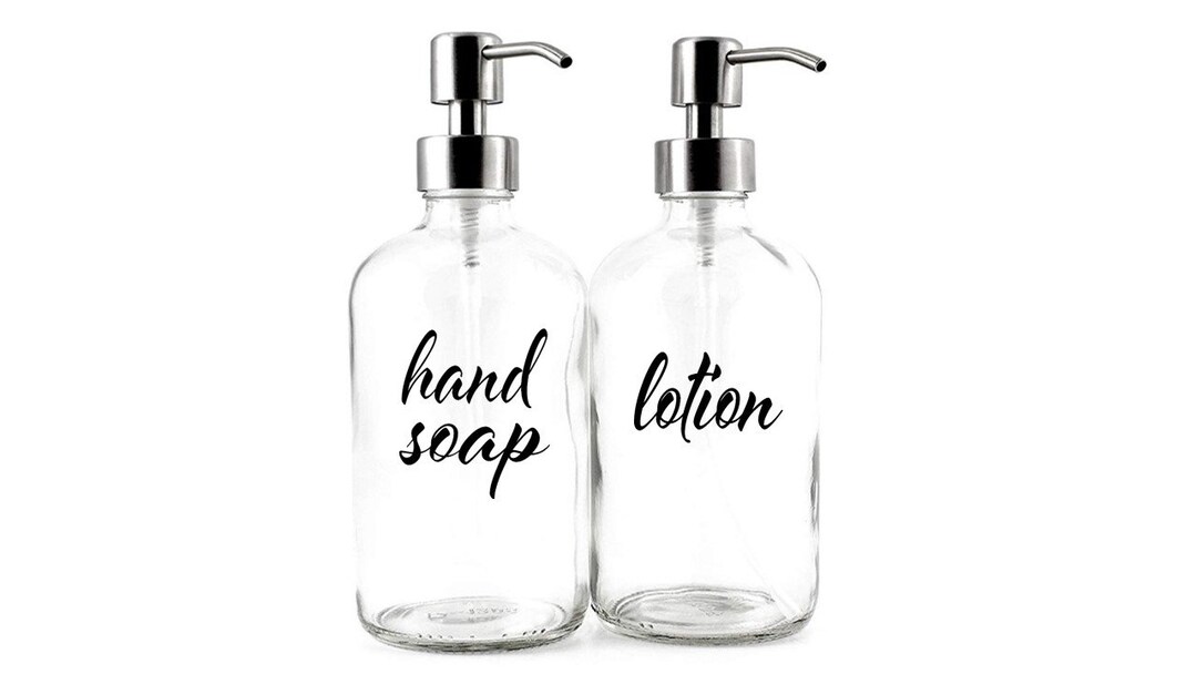 Hand Soap Label Decals / Bathroom Decor / Hand Soap Label / Lotion ...