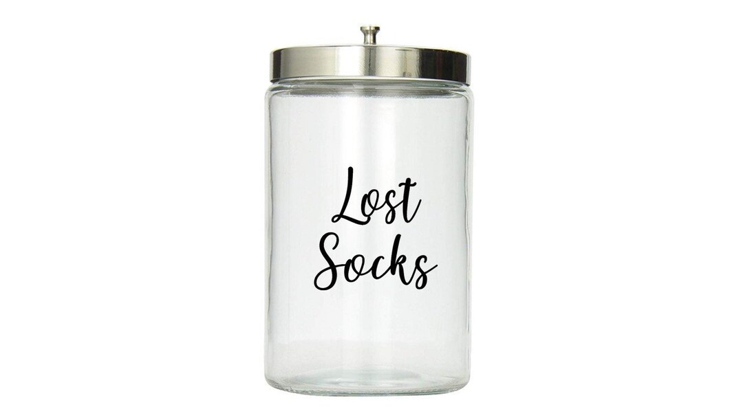 Lost Socks Decal Label / Laundry Room Decor / Lost Socks Label for ...
