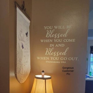 You Will Be Blessed Wall Decal/ Blessed Wall Words / Christian Decal ...