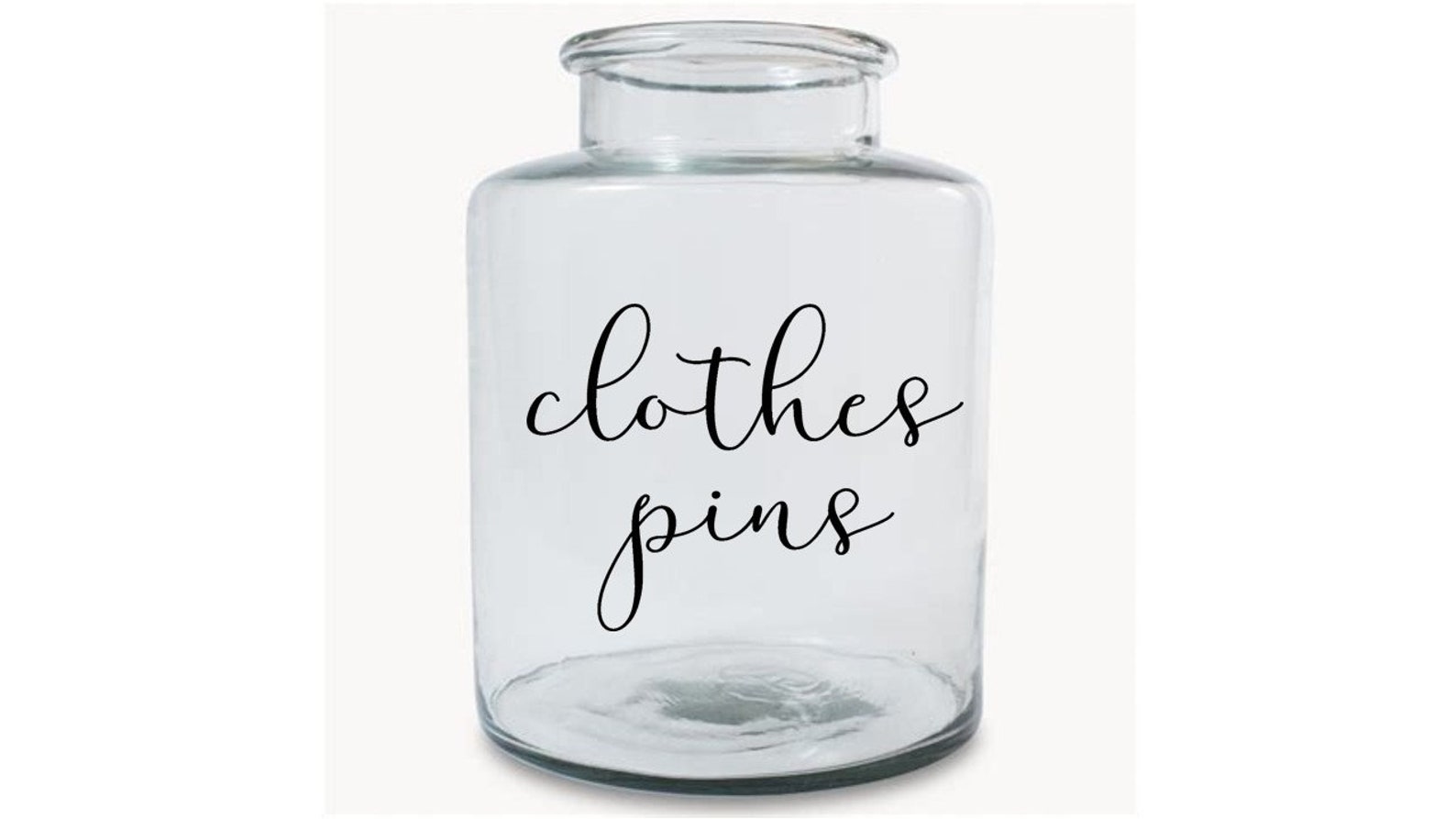 Clothes Pins Label Decal / Laundry Room Decor / Clothes Pins - Etsy