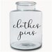 Clothes Pins Label Decal / Laundry Room Decor / Clothes Pins Label ...