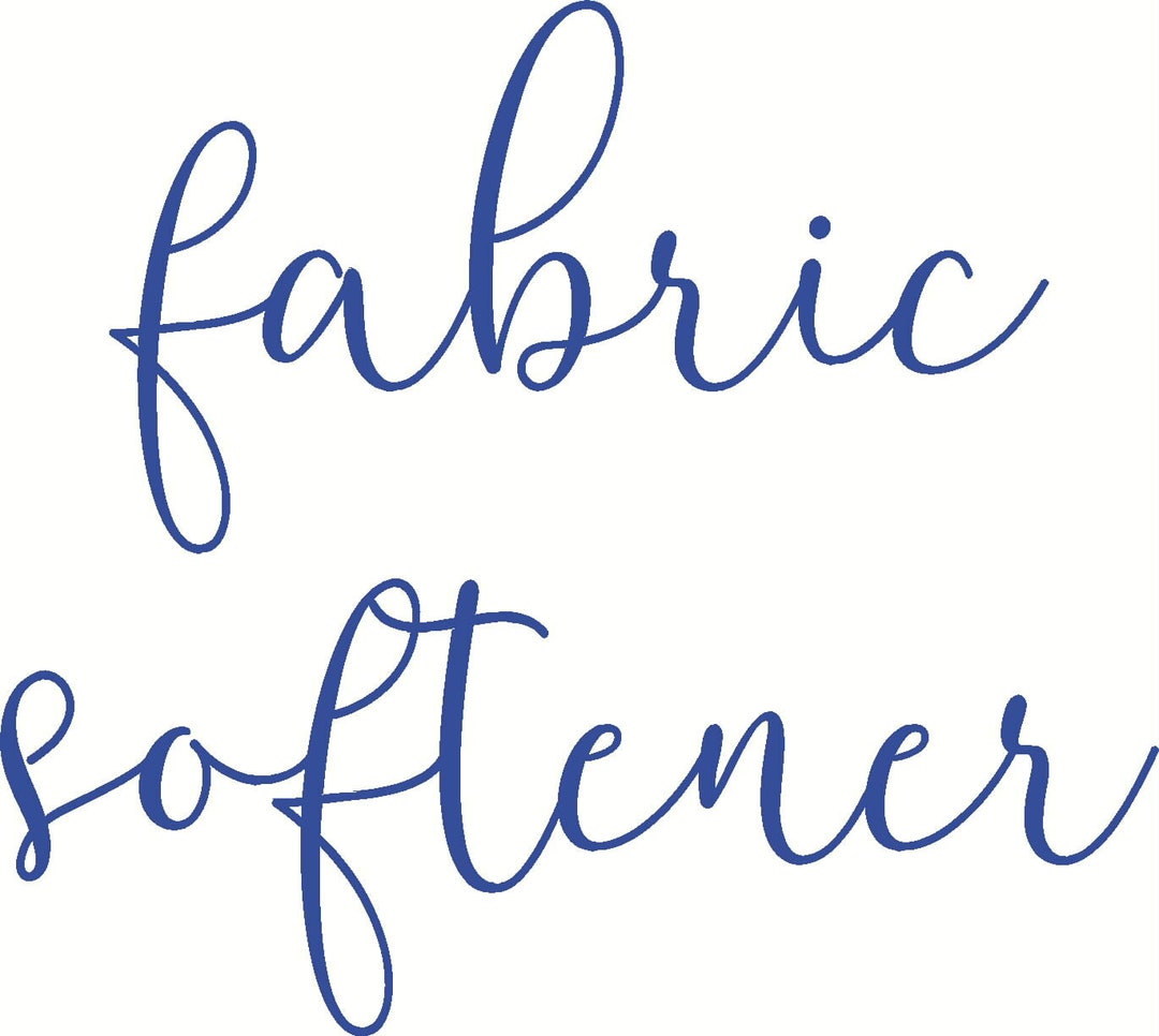 Fabric Softener Label Decal / Laundry Room Decor / Laundry Label ...