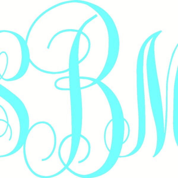 Fancy Letters Decal - Etsy