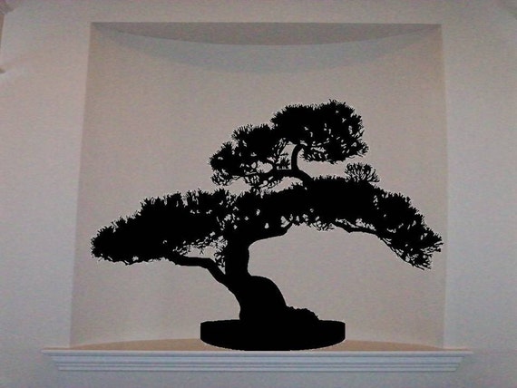 Bonsai Tree Wall Decal / Bonsai Decal / Bonsai Wall Decor / | Etsy